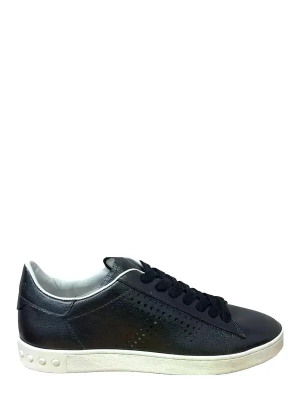 TOD'S Perforated Detail Sneakers - Black