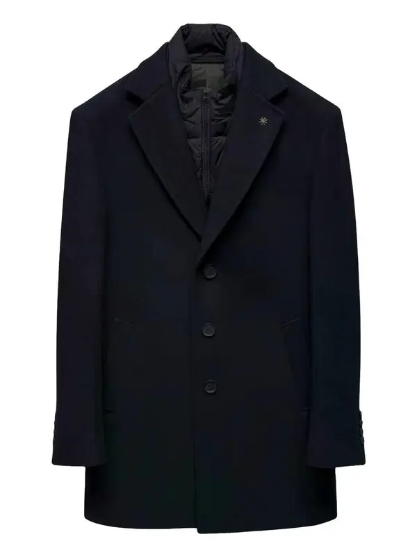 MANUEL RITZ Buttoned Coat - Blue