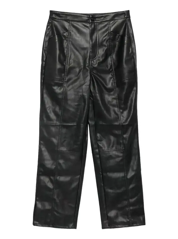 Dkny Faux Leather Trousers - Black