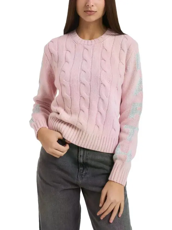 MC2 SAINT BARTH Cable-knit Sweater - Pink