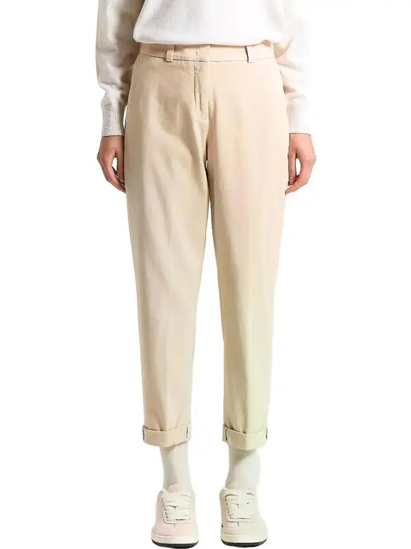 Peserico Cuffed Trousers - Neutrals