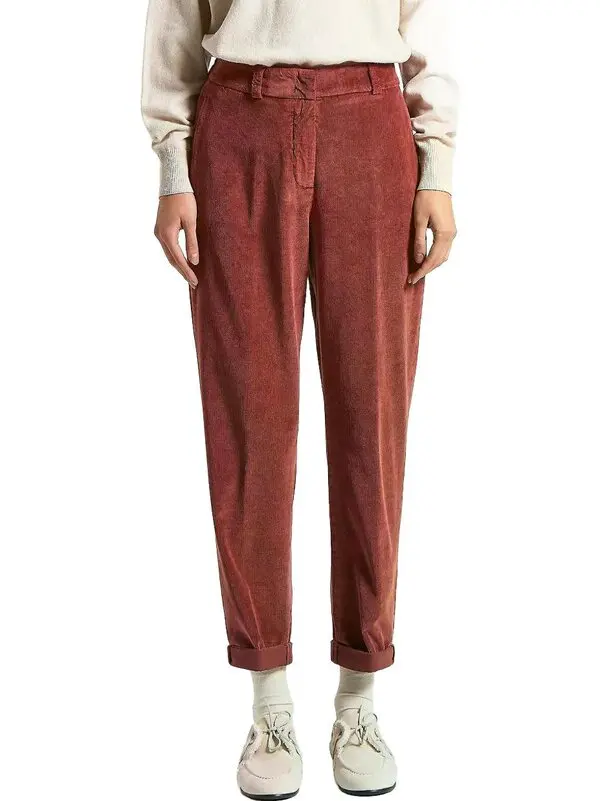 Peserico Corduroy Trousers - Red