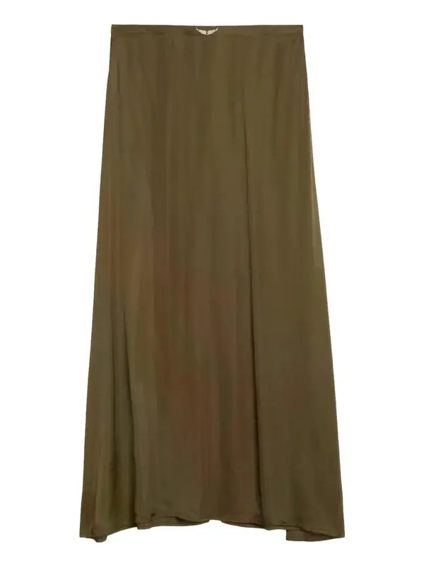 Zadig&Voltaire Jimeno Satin Maxi Skirt - Green