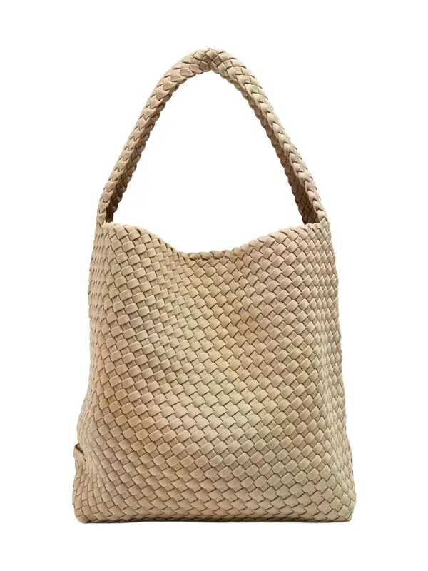 NAGHEDI Medium Nomad Woven Shoulder Bag - Neutrals