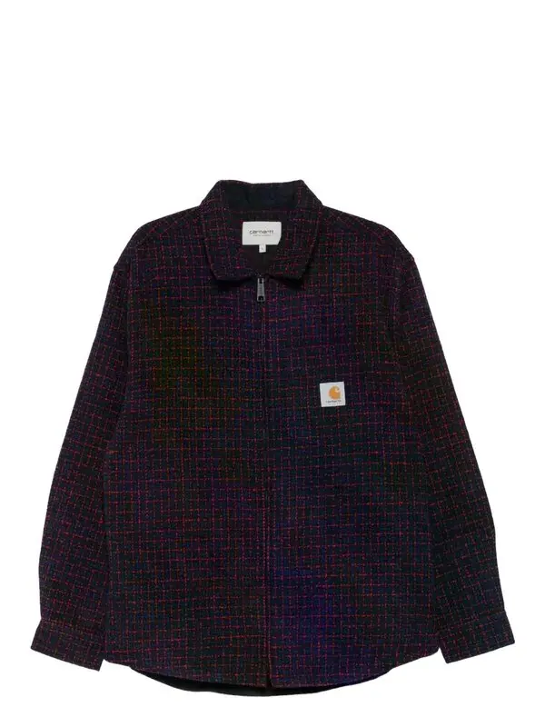 Carhartt Work In Progress Zip Plaid Shirt - Blue