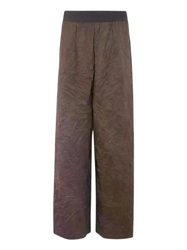 MARIA CALDERARA Wrinkled Trousers - Brown