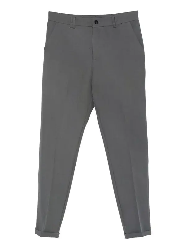Imperial Button Cuffed Trousers - Grey