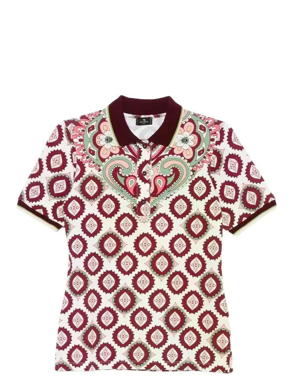 Etro Patterned Polo Top - Neutrals
