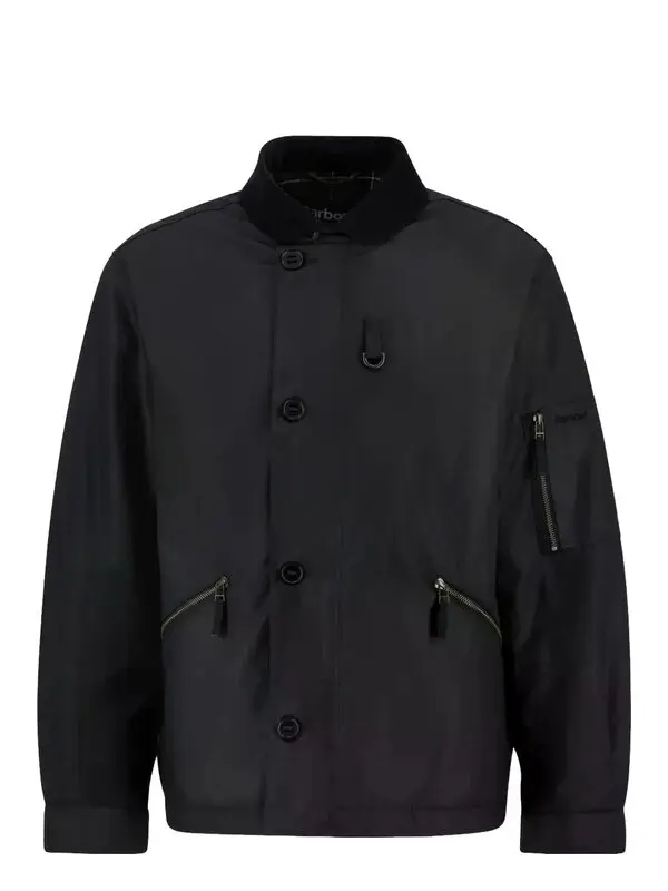 Barbour Hanger Waxed Deck Jacket - Black