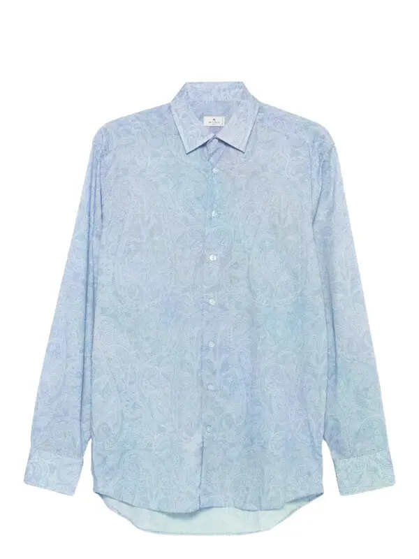 Etro Paisley-print Shirt - Blue