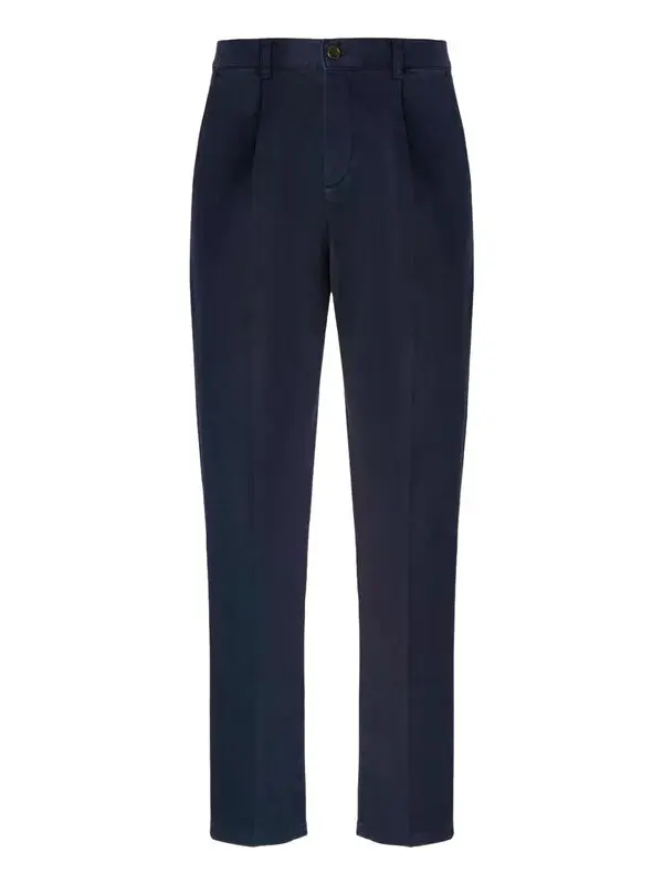 Missoni Embroidered-monogram Chino Pants - Blue
