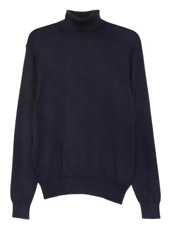 Imperial Roll Neck Sweatshirt - Blue