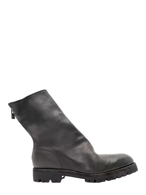 Guidi Zip Biker Boots - Black