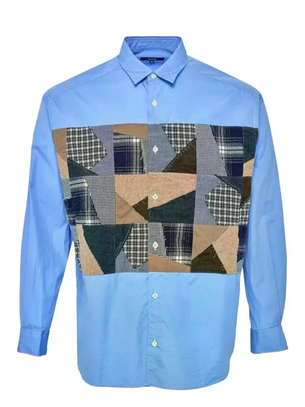 Comme Des Garçons Oxford Multi Fabrics Shirt - Blue