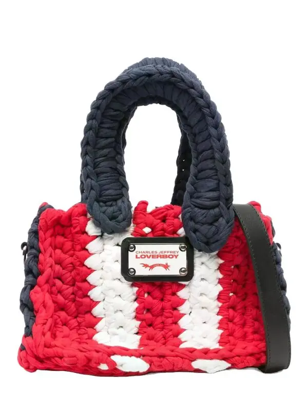 CHARLES JEFFREY Petite Woven Tote Bag - Red