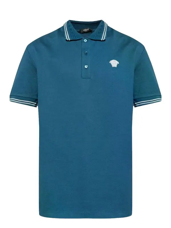 Versace Medusa Polo Shirt - Blue