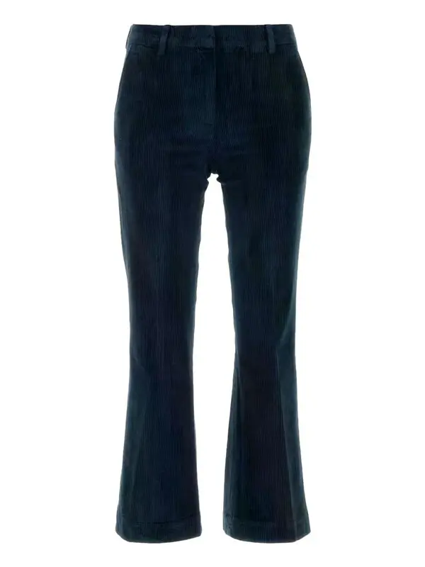PT TORINO Corduroy Flared Trousers - Blue
