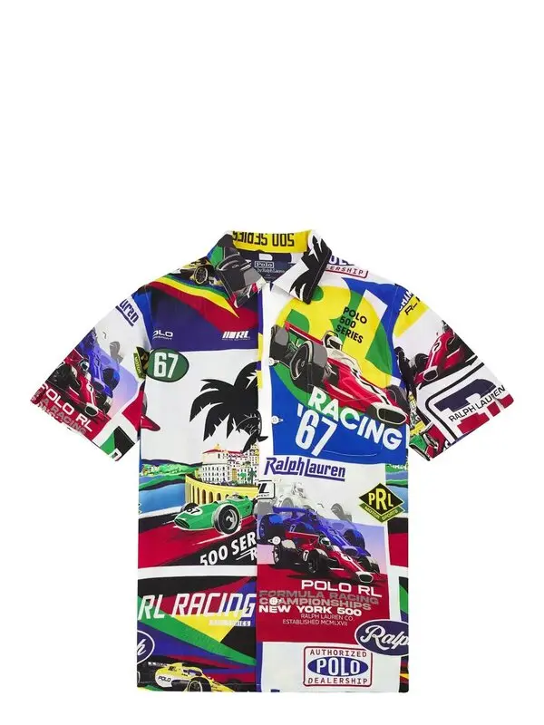 Polo Ralph Lauren Racing-print Shirt - White