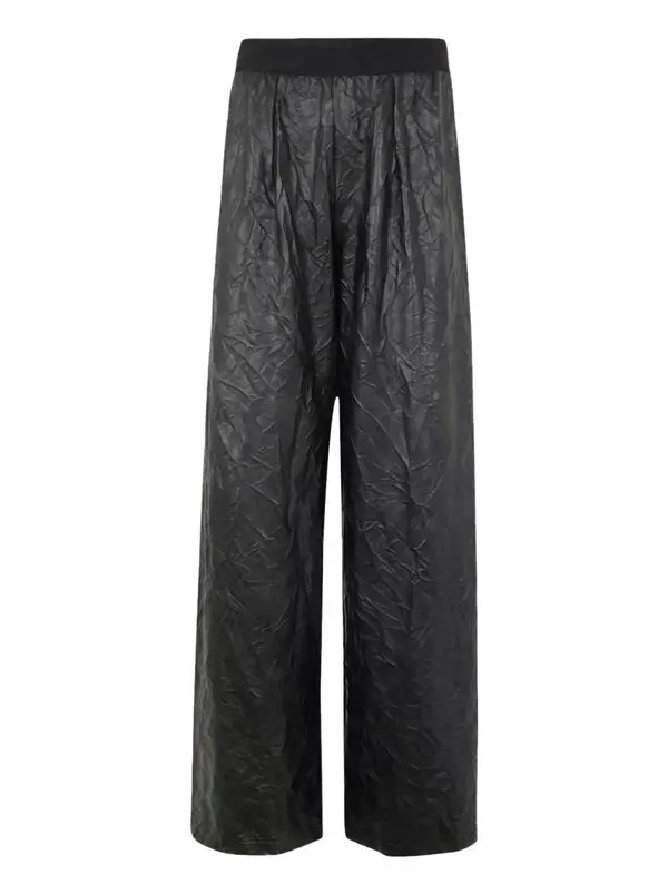 MARIA CALDERARA Textured Trousers - Black