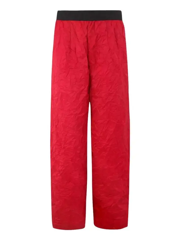 MARIA CALDERARA Textu Trousers - Red