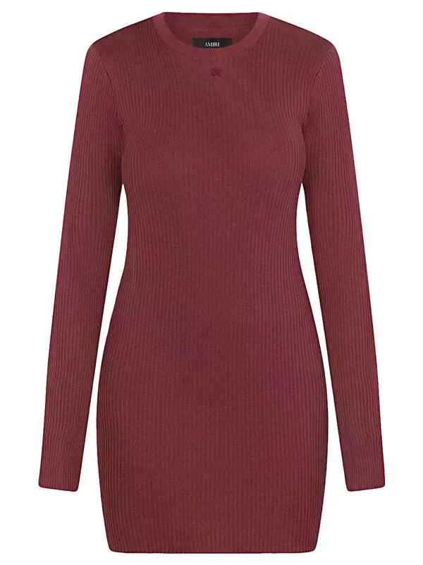 Amiri Long-sleeve Mini Dress - Red