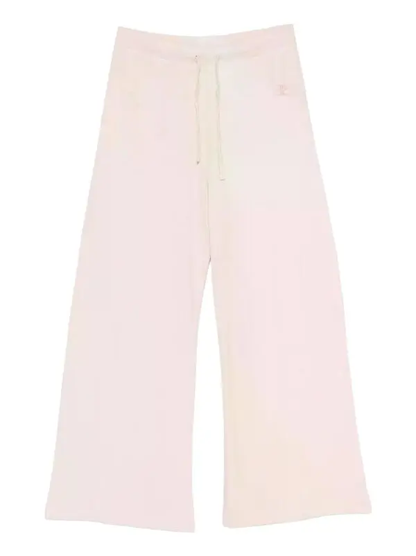 Eterne Drawstring Wide Leg Trousers - Pink