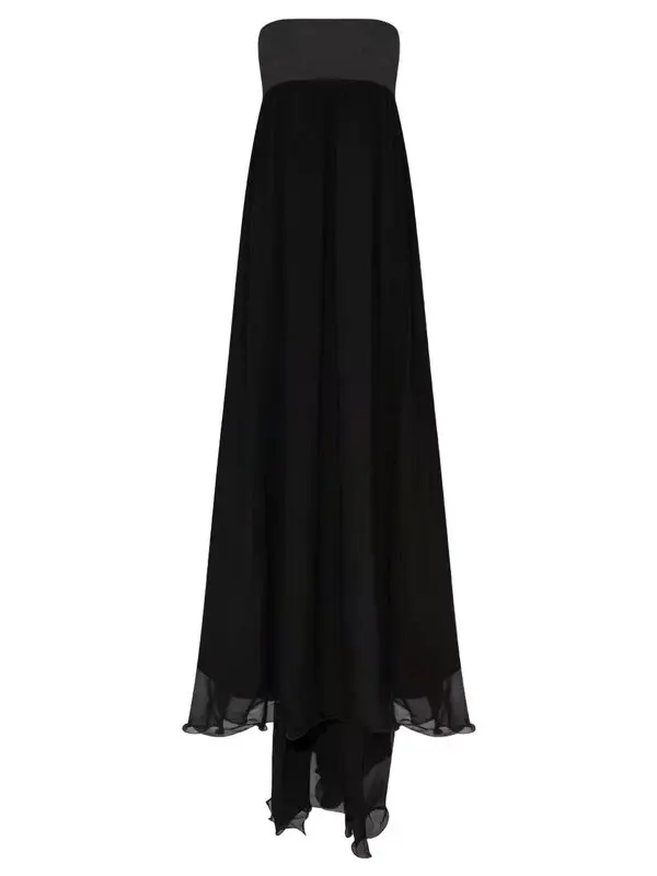 Posse Solene Strapless Maxi Dress - Black
