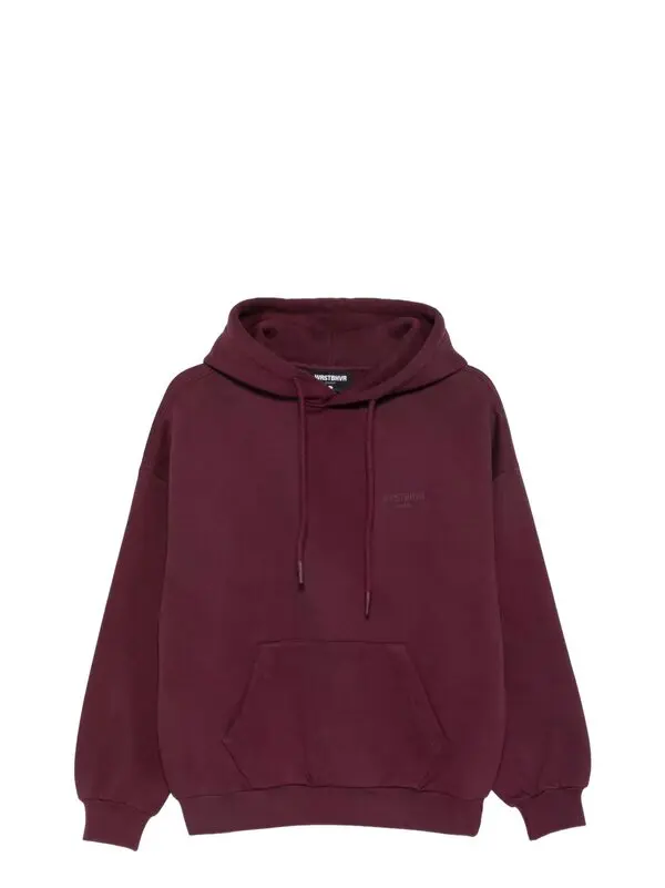 WRSTBHVR Studio V12 Drawstring Hoodie - Red