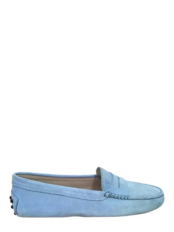 TOD'S Suede Penny Loafers - Blue