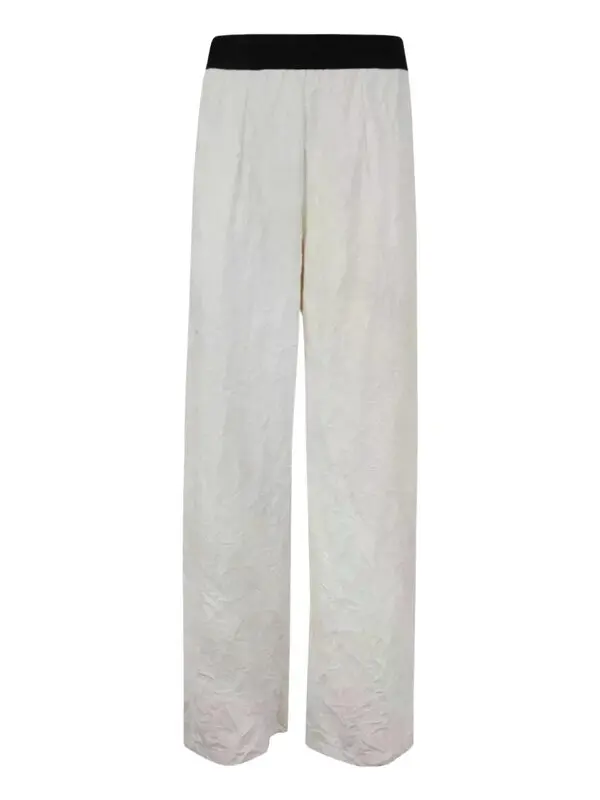 MARIA CALDERARA Textured Trousers - White