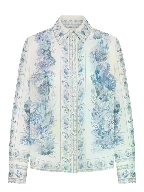Zimmermann Wanderlust Printed Shirt - White