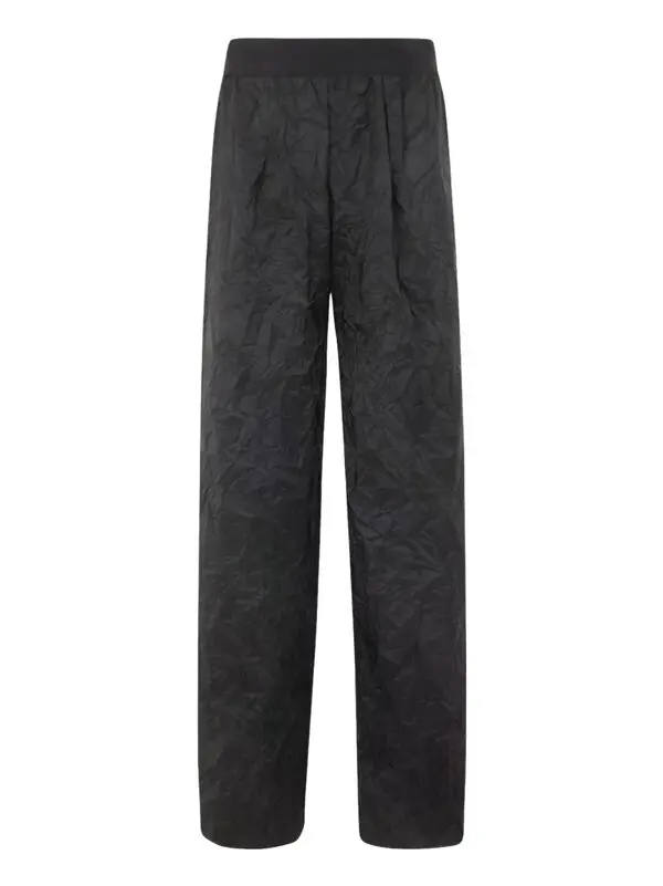 MARIA CALDERARA Textured Trousers - Black