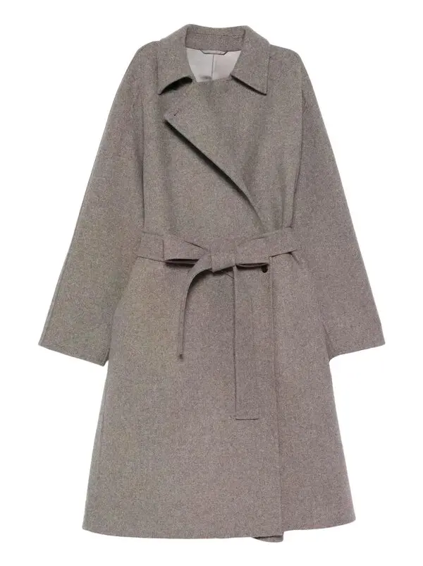 Carven Tie-waist Coat - Grey