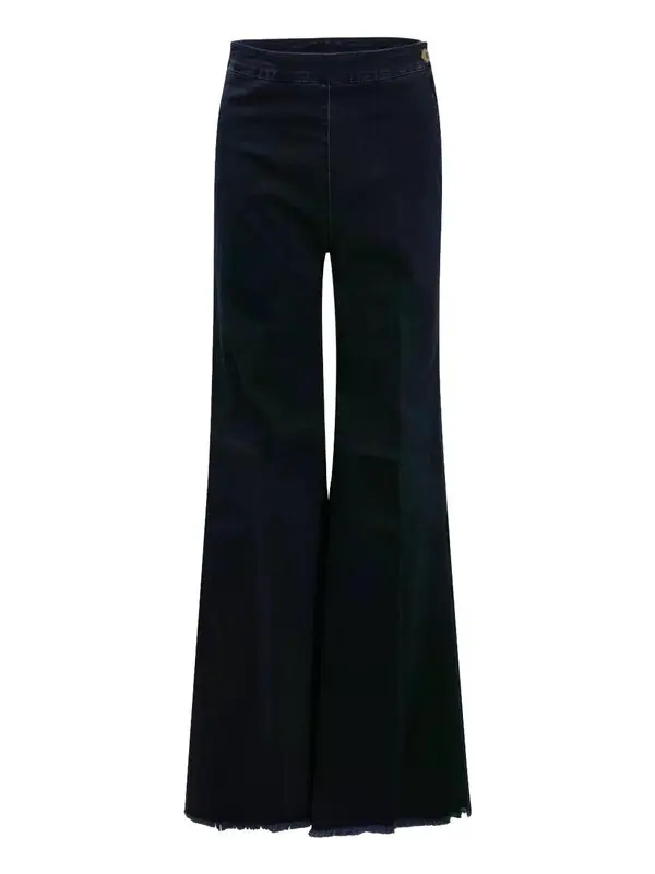 SHAFT JEANS Frayed-hem Flared Jeans - Blue