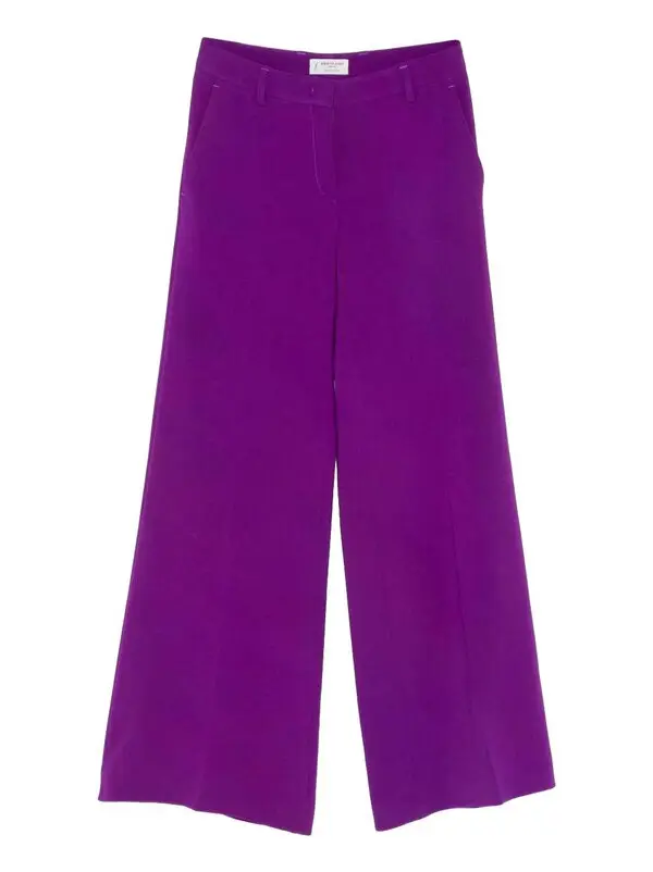 Alberto Biani Wide Leg Trousers - Purple