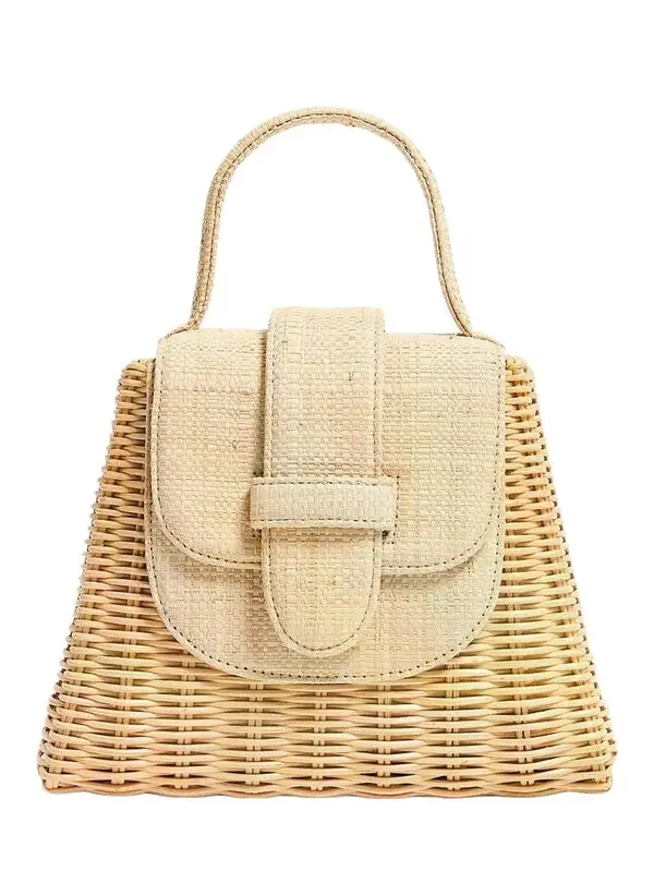 Pamela Munson Petite Lady Bag Buckle Tote - Neutrals