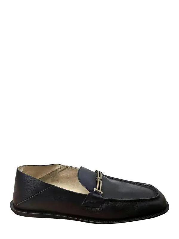 TOD'S Metal Bar Loafers - Black