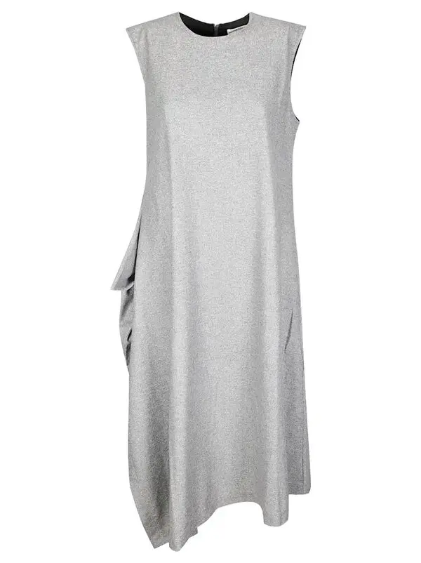 NICCOLO PASQUALETTI Nota Slip Midi Dress - Grey