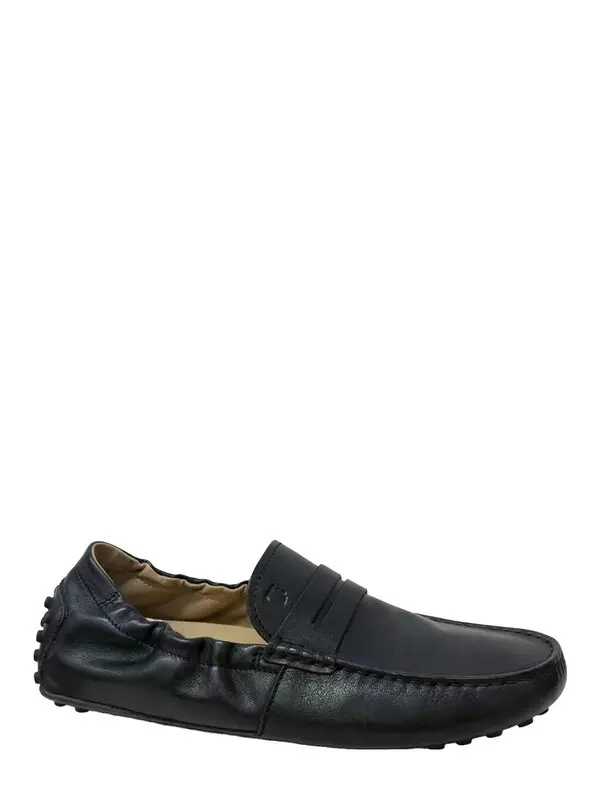 TOD'S Gommino Ribbed Loafers - Black