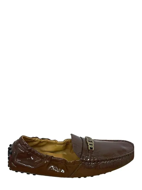 TOD'S Gommino Chain-detail Loafers - Brown