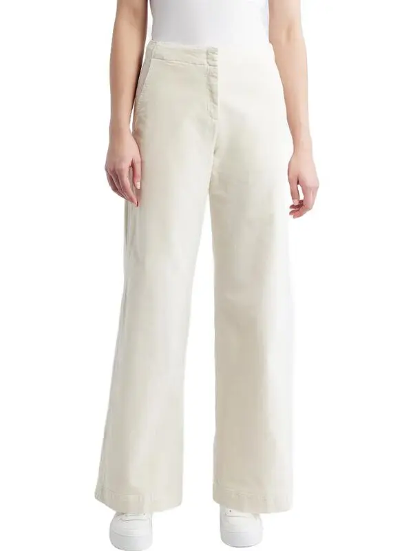 BOSS Tahilone Stretch Cotton Pants - Open Wht