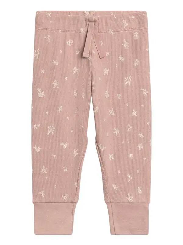 KENDI Charlie Ribbed Joggers - Amaya Floral/mauve