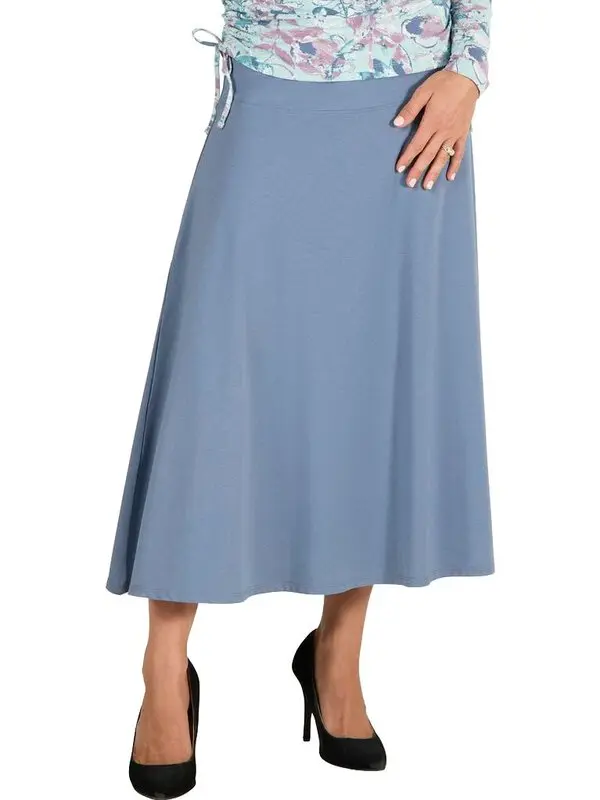 UV SKINZ A-line Upf 50+ Midi Skirt - Mirage