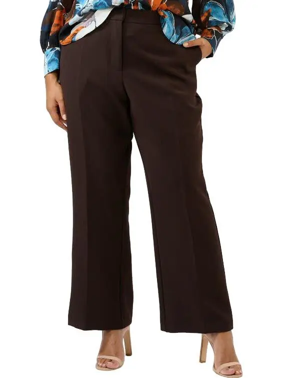 ESTELLE Arabica Wide Leg Trousers - Cocoa