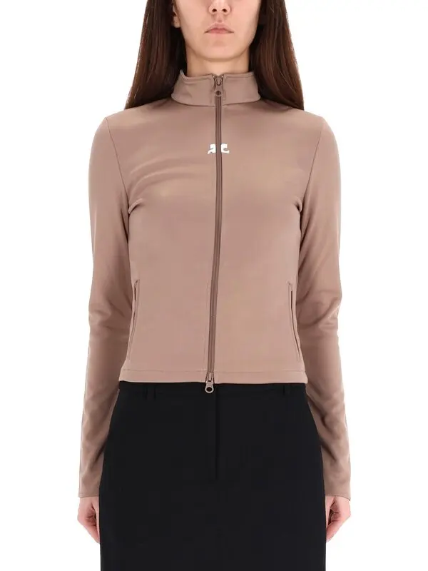COURREGES Biker Jacket - Brown