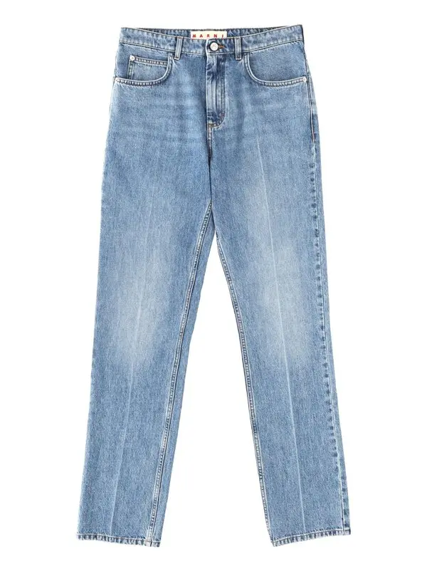 Marni Cotton Denim Pants - Blue