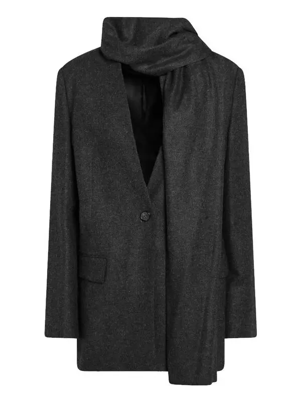 TOTEME Scarf Blazer - Grey