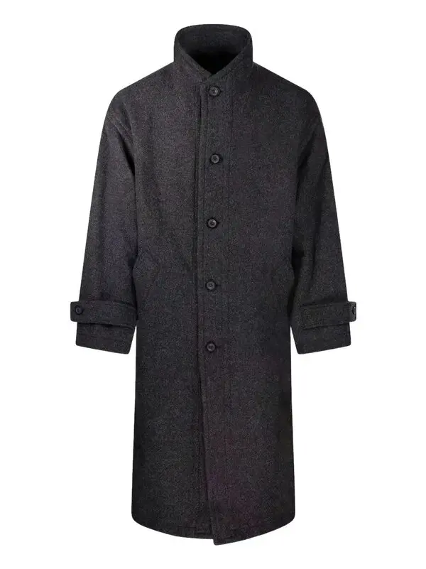 COOR Buttoned Single-breasted Coat - Grey