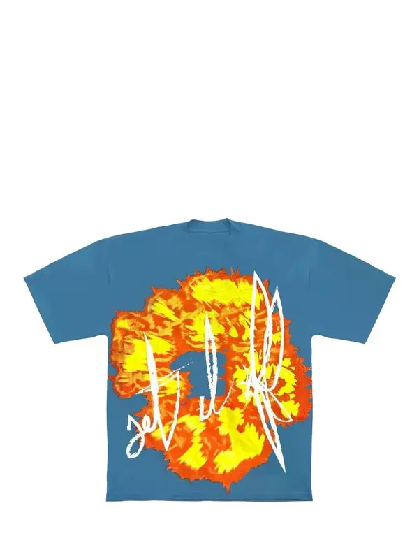DENIM TEARS X Offset Set It Off #1 Cotton T-shirt - Blue
