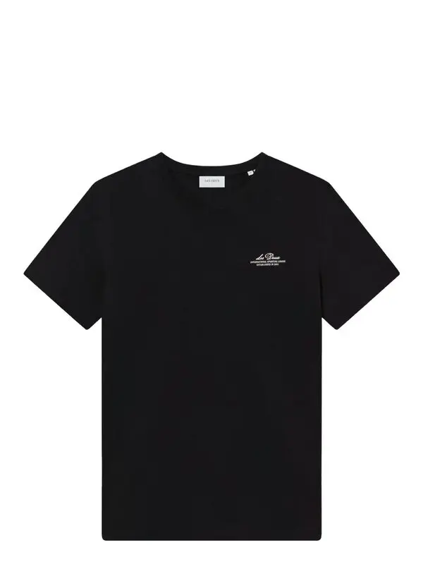 LES DEUX Ben Globe Graphic T-shirt - Black
